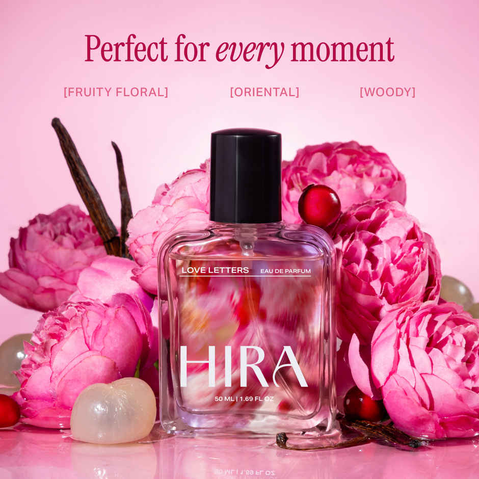 Buy HIRA Women's Love Letters Eau De Parfum | Fruity, Floral & Vanilla ...