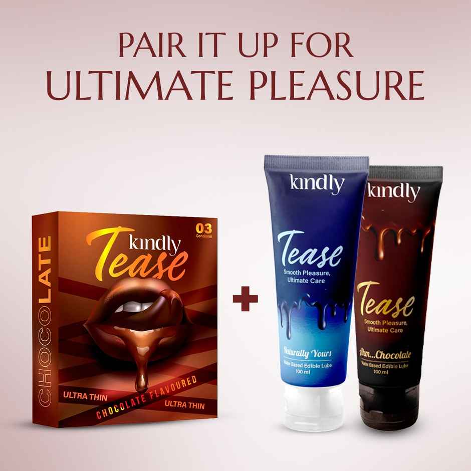 Buy Kindly Health Tease Ultra Thin Chocolate Flavour Condoms Online ...