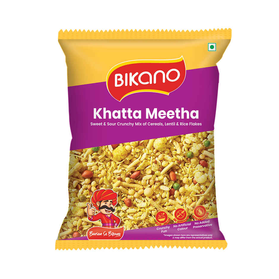 Buy Bikano Khatta Meetha Mixture | Sweet & Spicy Indian Snack | Crispy ...