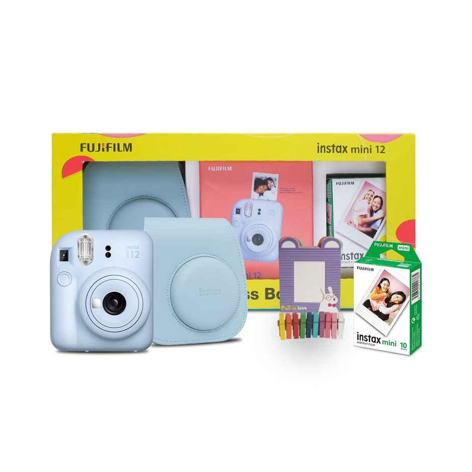 Buy Fujifilm Instax Mini 12 Happiness Box with 40 Shots- Pastel Blue ...