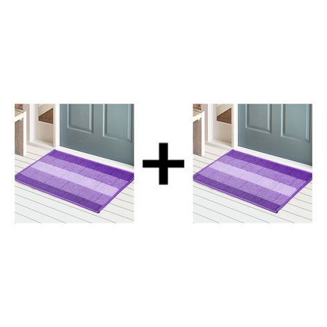 Buy Status Iris Mat 38 Cm x 58 Cm - Purple Combo Online - Price @ ₹218 ...