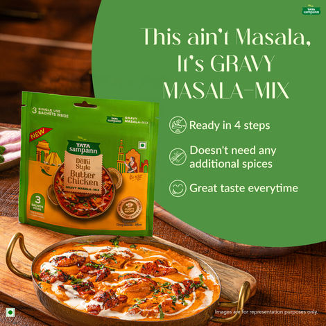 Buy Tata Sampann Delhi Style Butter Chicken Gravy Masala Mix Online - Price @ ₹48 | Instant ...