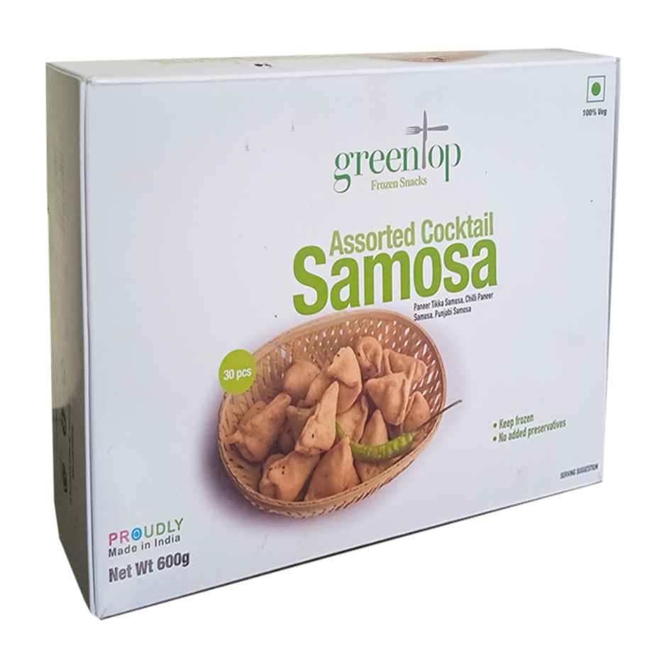 Green Top Assorted Cocktail Samosas - Paneer Tikka - Buy at ₹240 Online ...