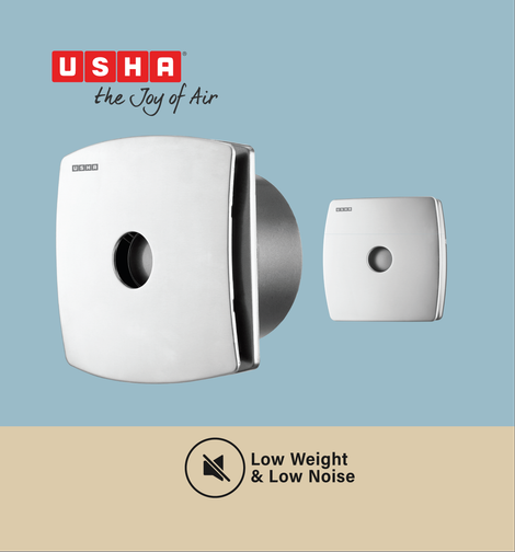 Buy Usha Crisp Air Premia AF Exhaust Fan, 150mm , 2100 Rpm, Stainless ...