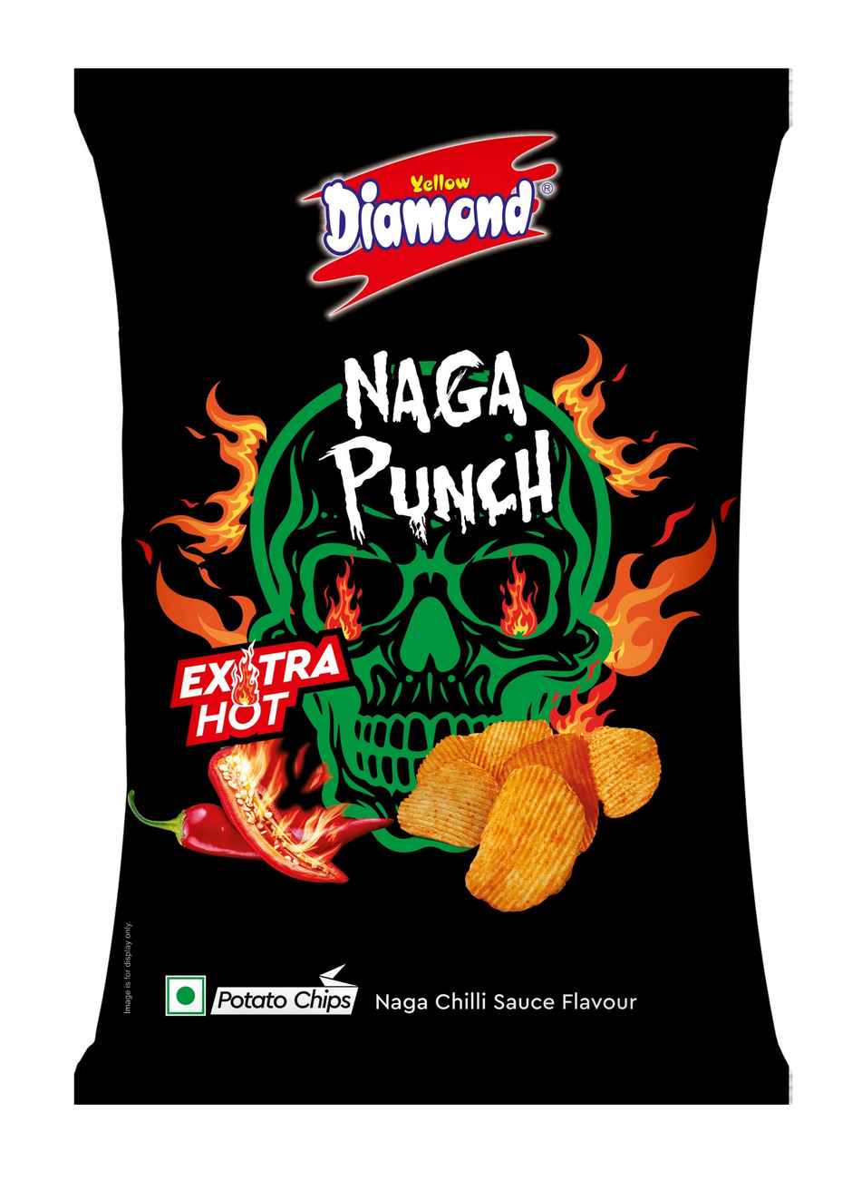 Buy Yellow Diamond Naga Spicy Punch Chips Combo Online - Price @ ₹66 ...