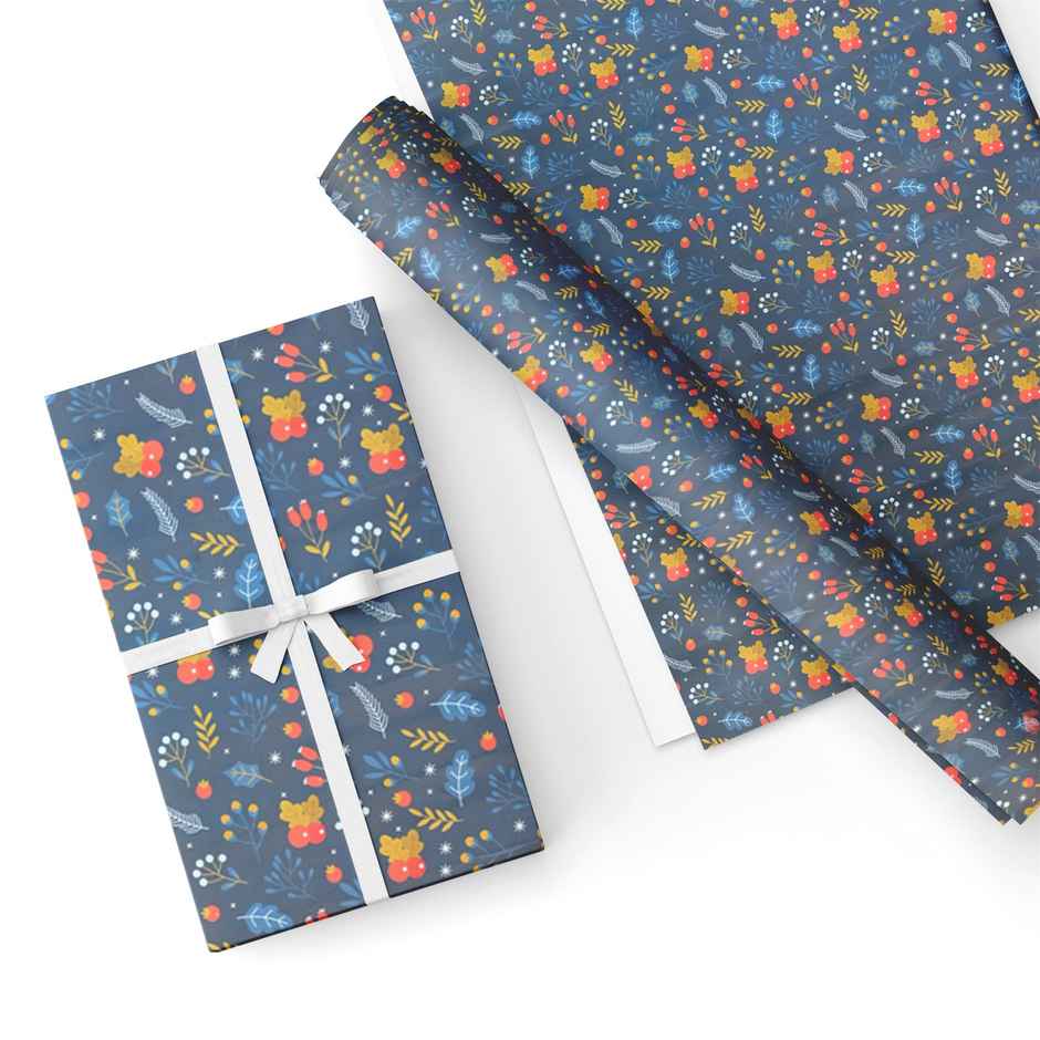 Buy Cherry Blue Wrapping Paper | Mad Over Print | Decorative Use Online ...