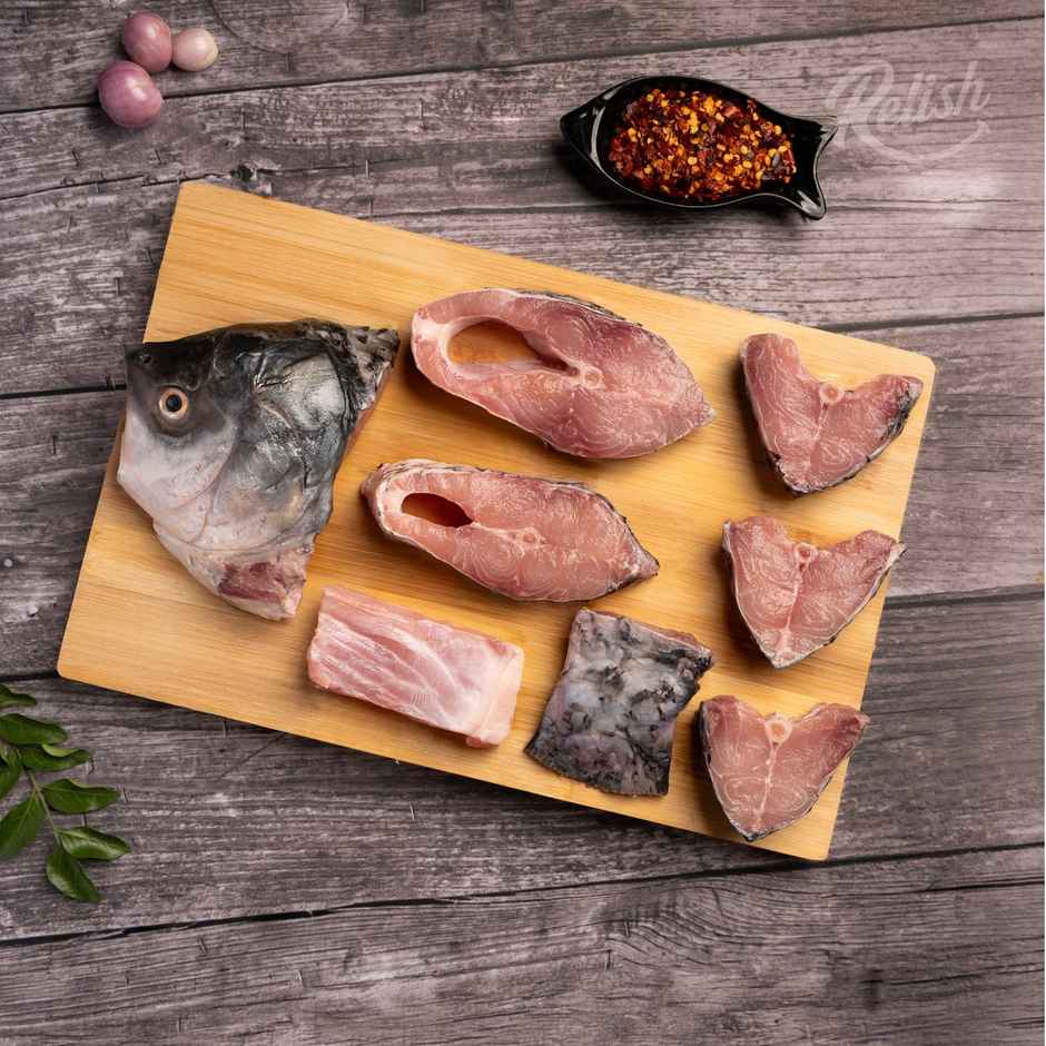 Buy Relish Catla Curry Cut With Head | Energy - 130 kcal | Protein - 19 ...