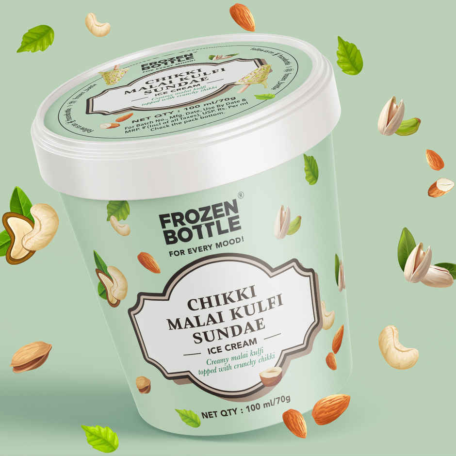 FROZEN BOTTLE Chikki Malai Kulfi Sundae Cup - Buy at ₹123 Online ...