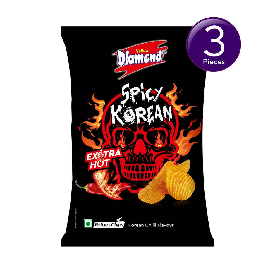 Buy Yellow Diamond Spicy Korean Chips Combo Online - Price @ ₹63 ...
