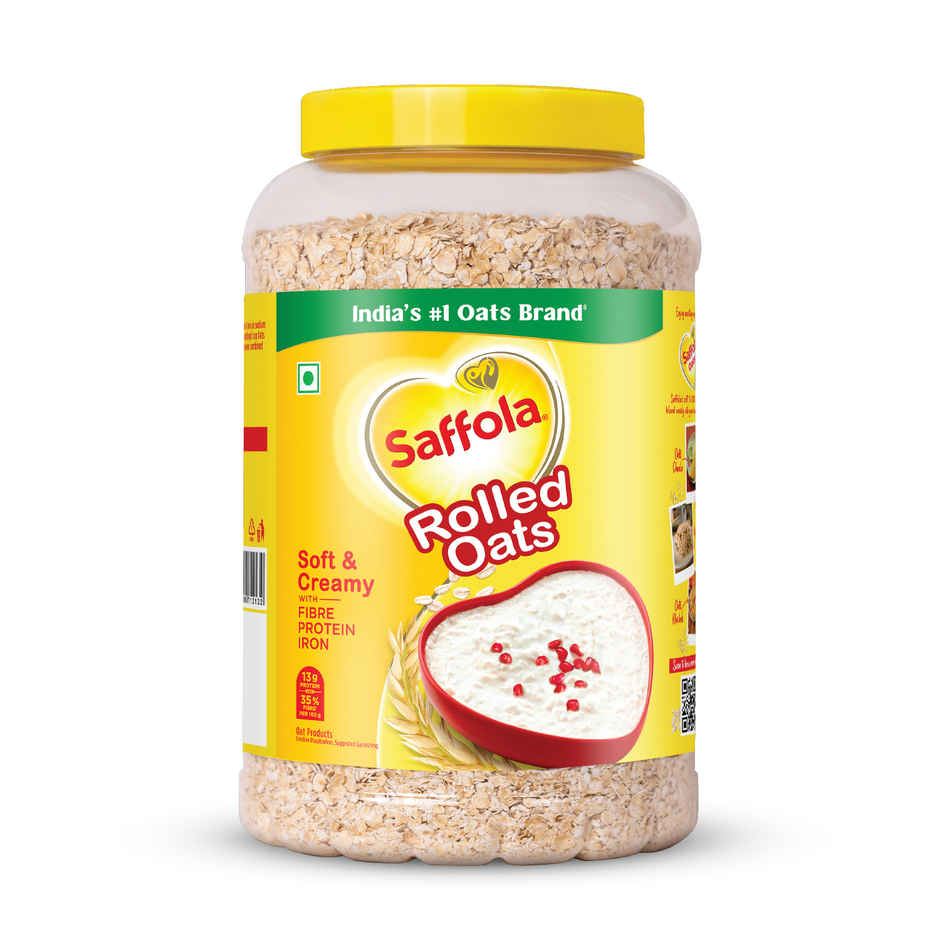 Buy Saffola Rolled Oats | Soft & Creamy Oats | Power of Protein | Iron ...