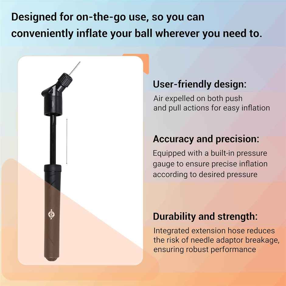 Buy Nivia Double Action Ball Pump With Needle Pump Sports Inflatable ...