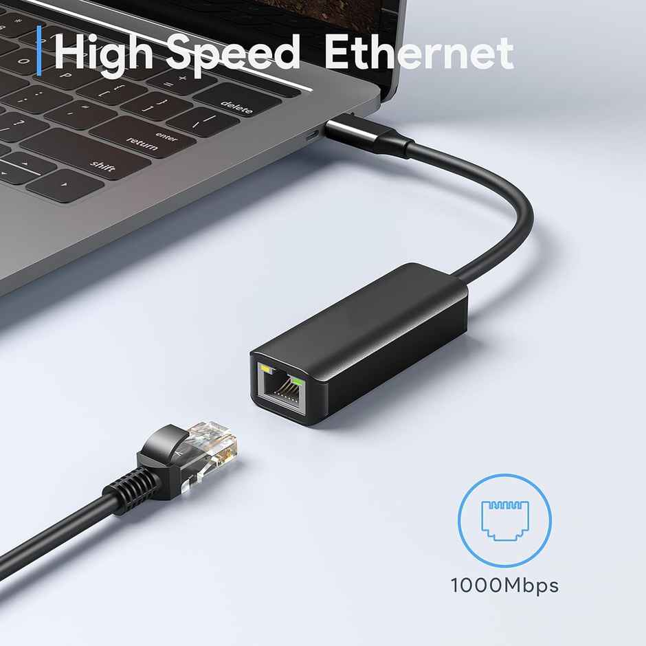 Sounce Type C to RJ45 Ethernet Adapter Gigabit LAN for Laptop and Mac ...