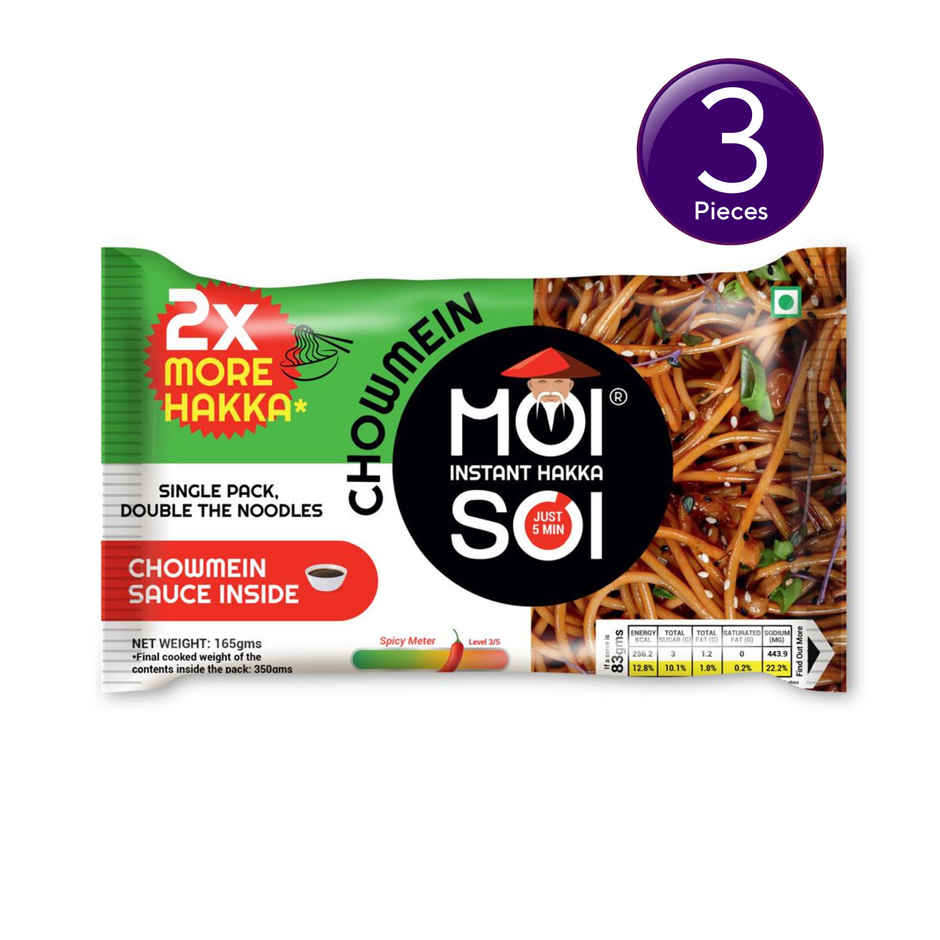 Buy Moi Soi Instant Hakka Noodles | Tastemaker Inside | Chowmein| 165G ...