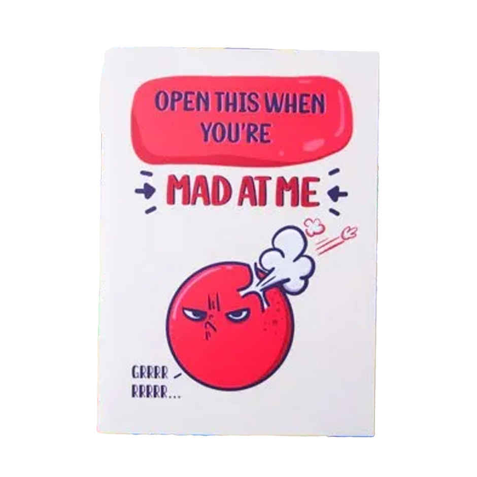 Buy Open When You're Mad At Me Cards| Oye Happy Online - Price @ ₹90 ...