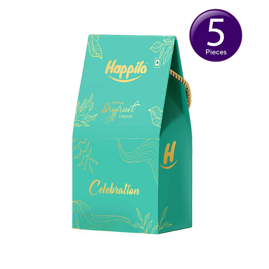 Buy Happilo Celebration Premium Gift Box | Dry Fruit Robbin Potli Combo ...
