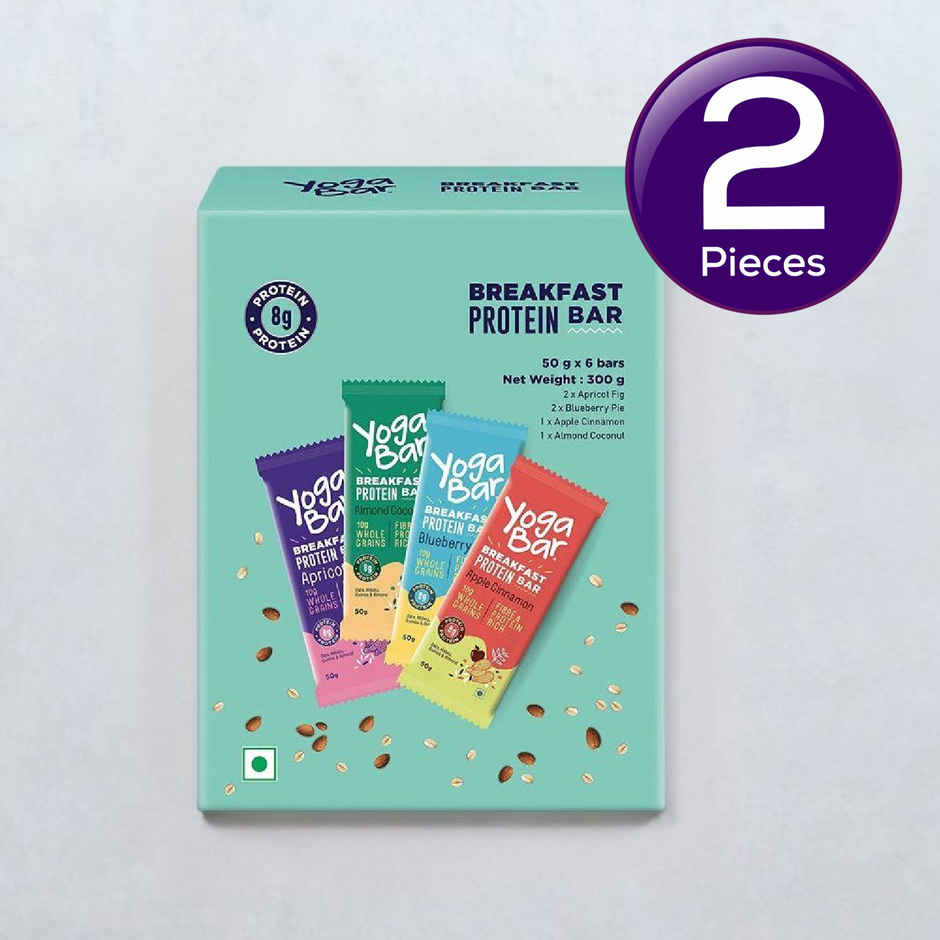 Buy Yoga Bar Breakfast Protein Bar Variety Pack, Berries,Millets and ...