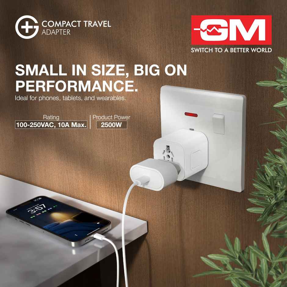 GM G Plus Universal Travel Adapter for 150 Plus Countries - Buy at ₹626 ...