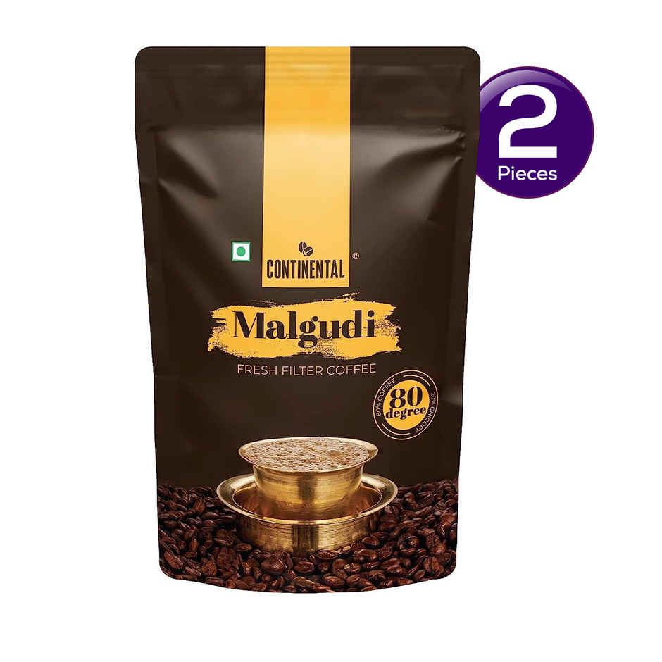 Continental Malgudi 80 Degree Filter Coffee - Pouch Combo - Buy at ₹326 ...
