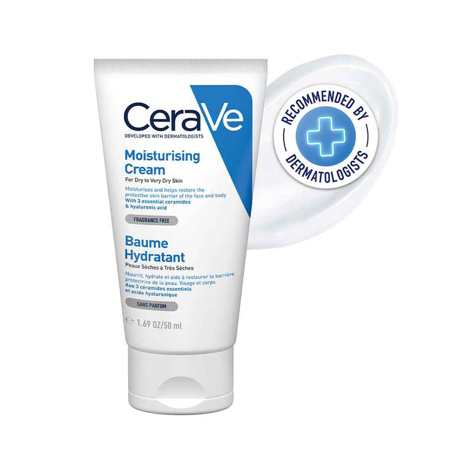 Buy CeraVe Moisturizer Cream For Dry Skin Barrier Repair With Ceramides & Hyaluronic Acid Online ...