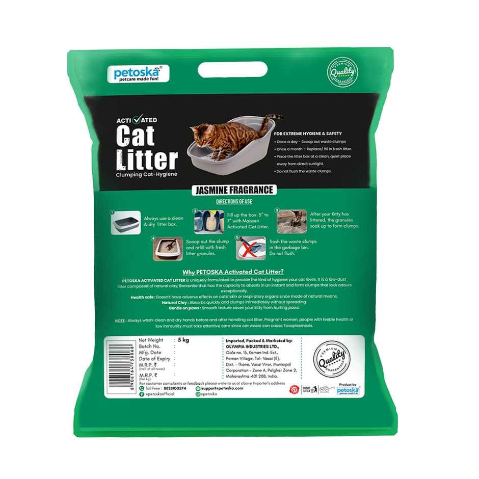 Buy Petoska Bentonite Cat Litter | Jasmine Fragrance Online - Price ...