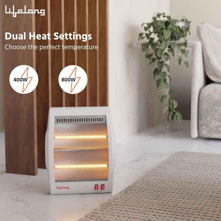 Buy Lifelong Regalia 800 Watts Quartz Room Heater for Home with 2 Power ...