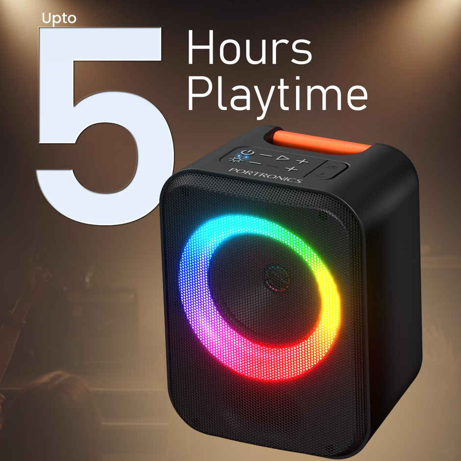 Portronics Apollo 30 30W Bluetooth Speaker with Wireless Karaoke Mic ...