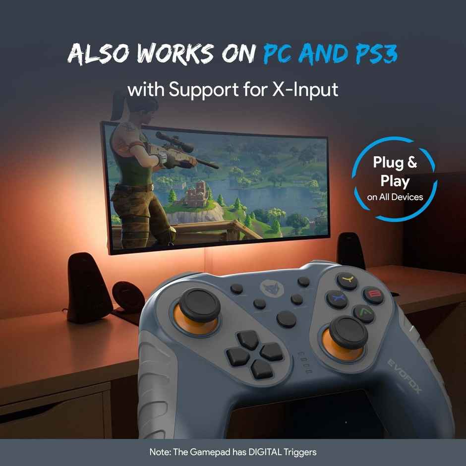 EvoFox Elite Ops Wireless Gamepad, with Type C Charging USB Gamepad ...