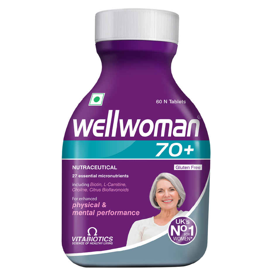 Wellwoman 70 plus Multivitamin for Senior Women Brain, Bone and ...