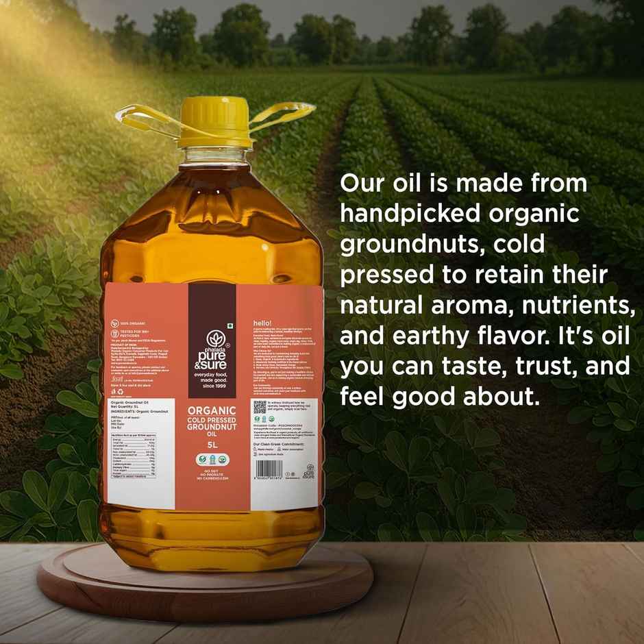 Buy Phalada Pure & Sure Groundnut (Peanut) Cold Pressed Oil | Healthy ...