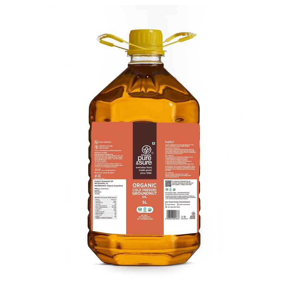 Buy Phalada Pure & Sure Groundnut (Peanut) Cold Pressed Oil | Healthy ...