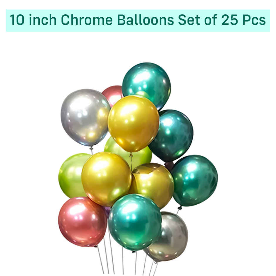 Buy Party Propz Chrome Balloons Decoration For Birthday - Wedding ...