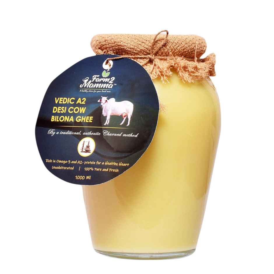 Buy Farm2Mamma A2 Certified Desi Cow Bilona Ghee Curd Churned ...