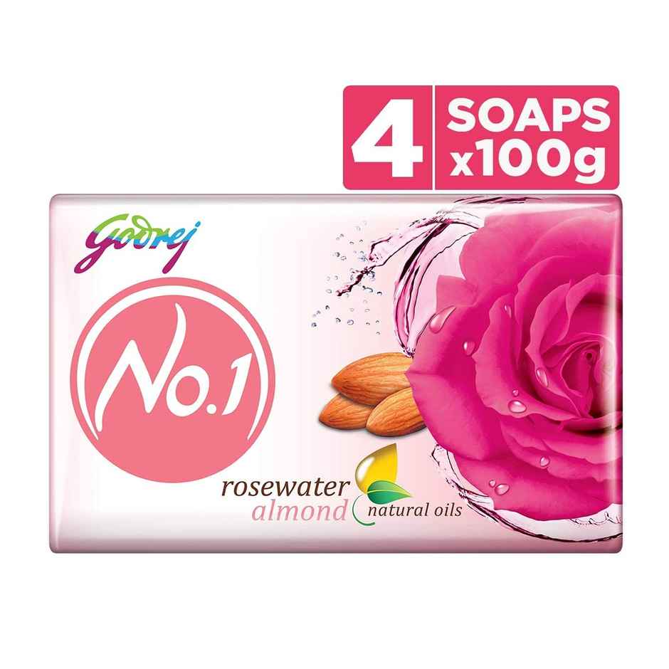 Godrej No. 1 Rosewater & Almond - Buy at ₹123 Online | Instant Delivery ...