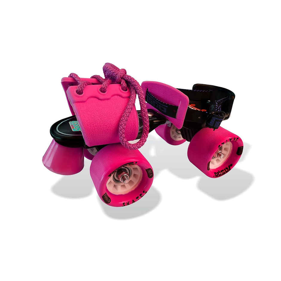 Jaspo Cruiser Senior Players Quad Adjustable Roller Skates Combo Pink ...