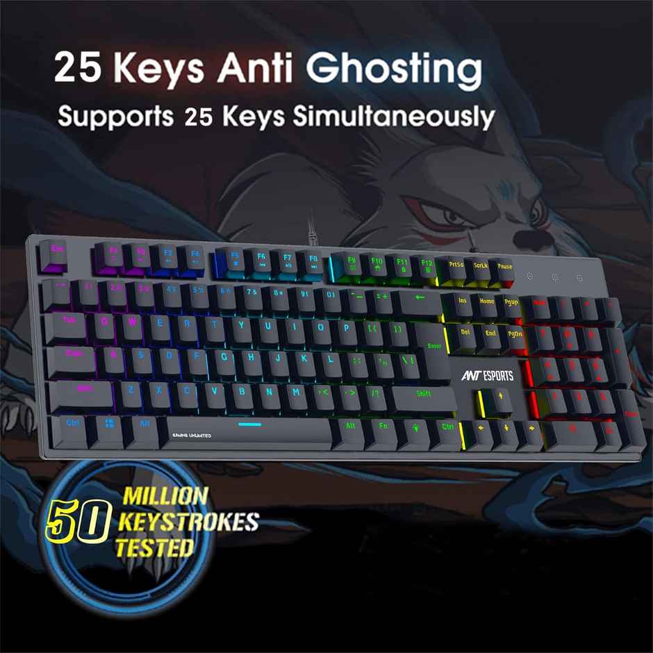 Buy Ant Esports Mk3400 V3 Pro Mechanical Gaming Keyboard, Online ...