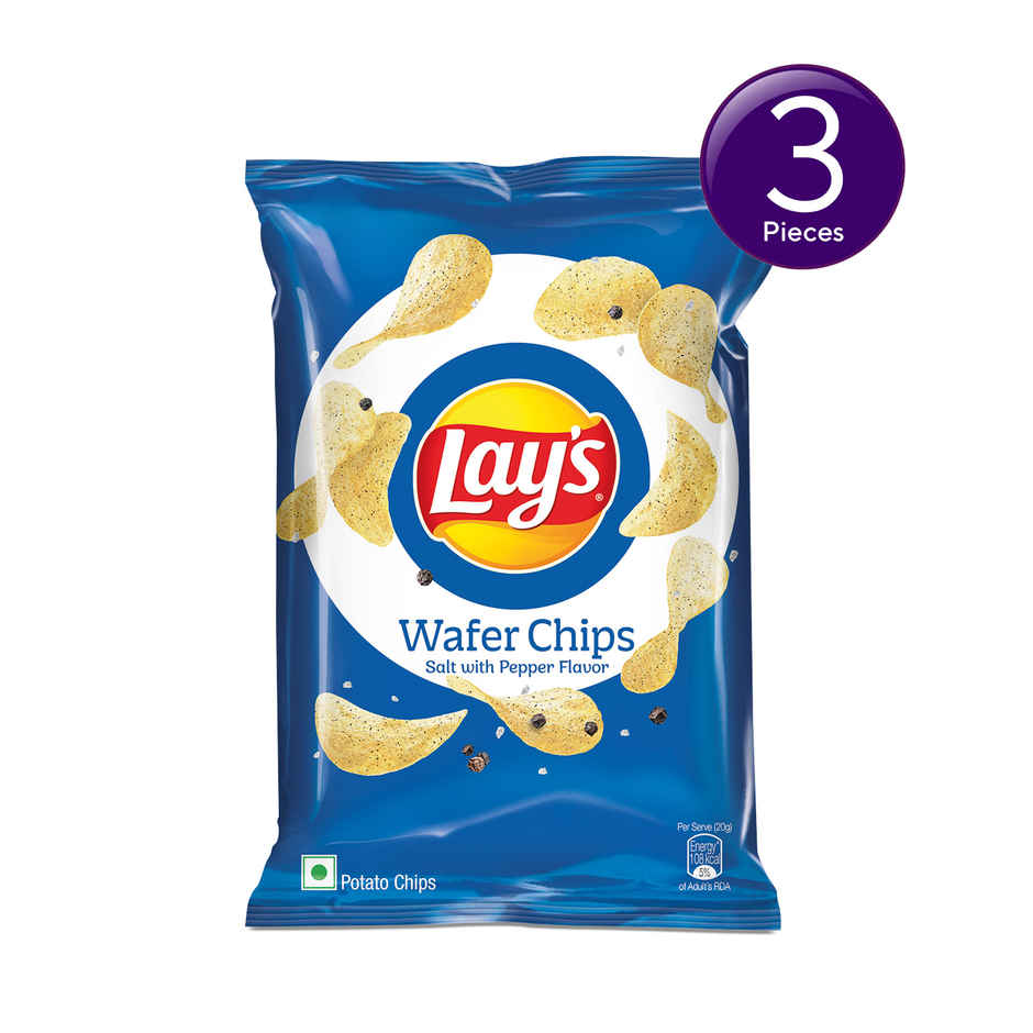 Buy Lays Wafer Chips Sal N Pepper Flavor Combo Online - Price @ ₹93 ...