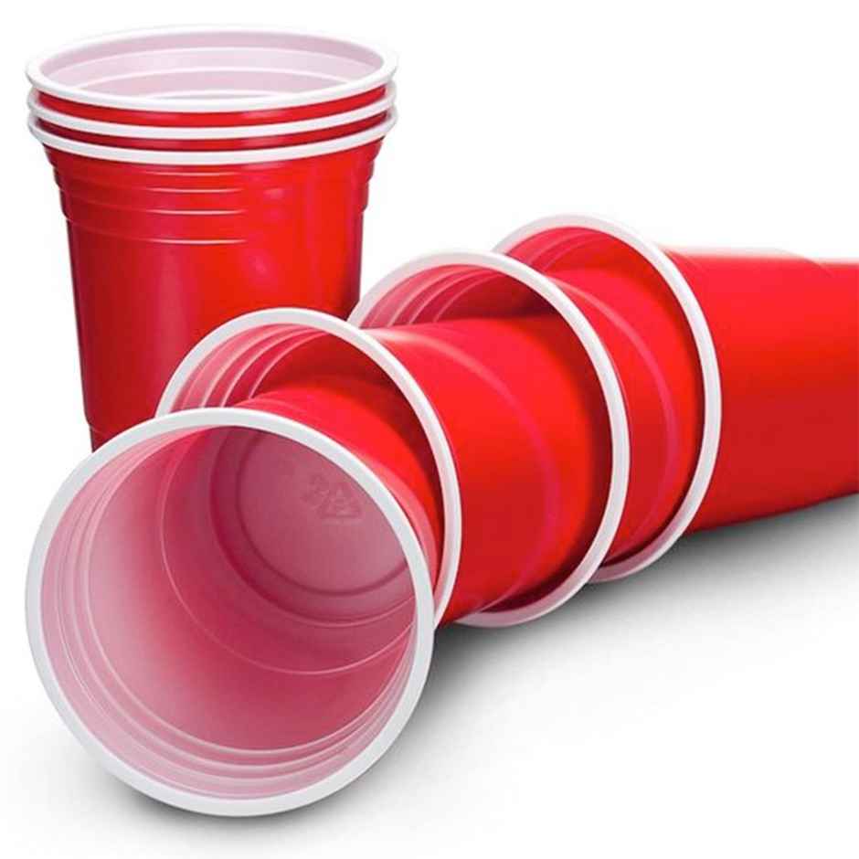 Buy Ezee Beer Pong Party Drinking Glasses | 500 ml | Durable Glassware ...
