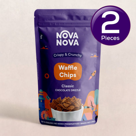 Buy Nova Nova Waffle Chips- Classic Chocolate Drizzle Combo Online ...