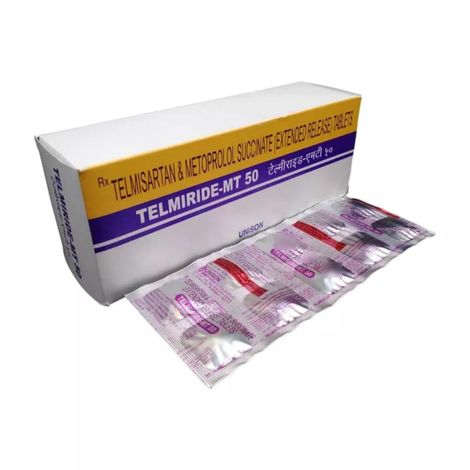Buy Telmiride-MT 50 Tablet ER Online - Price @ ₹40 | Instant Delivery ...
