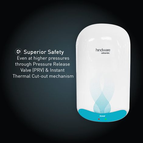 Buy Hindware Smart Appliances Atlantic Xceed 5L 3Kw Instant Water Heater With Copper Heating ...