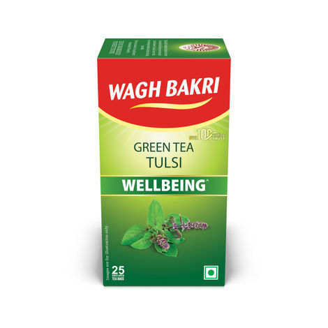 Buy Wagh Bakri Tulsi Basil Green Tea Online - Price @ ₹89 | Instant ...
