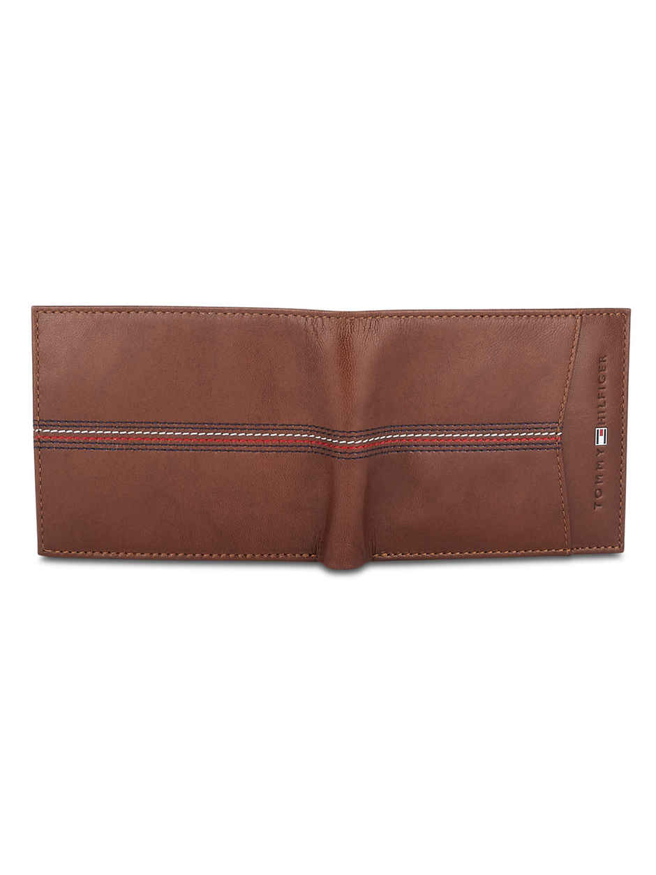 Buy Tommy Hilfiger Enoch Global Coin Wallet | Tan - 11.5 x 2 x 9.5 cm ...