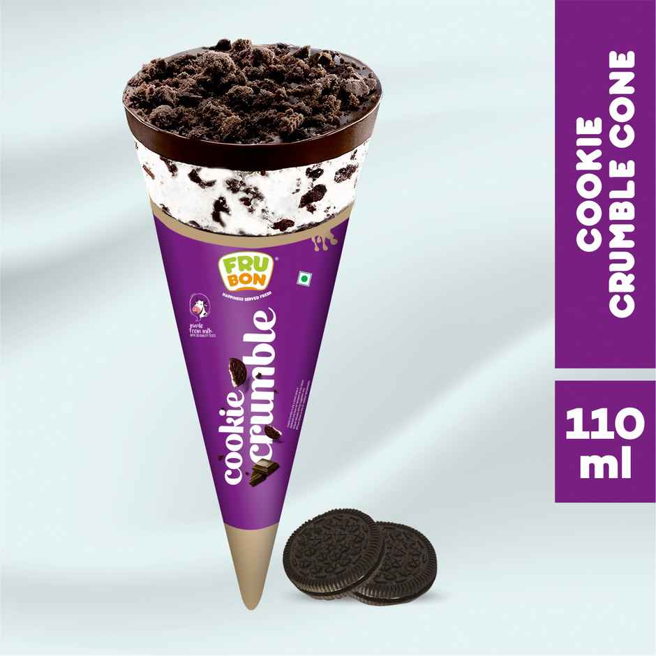 Buy Frubon Cookies Crumble Ice Cream Cone | Creamy & Enjoyable Online ...