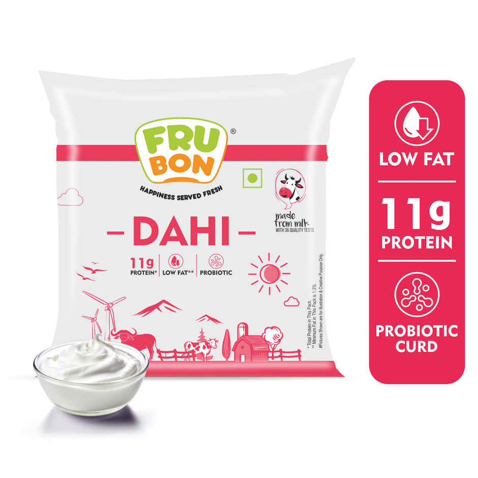 Buy FruBon Low Fat Dahi Pouch Online - Price @ ₹32 | Instant Delivery ...