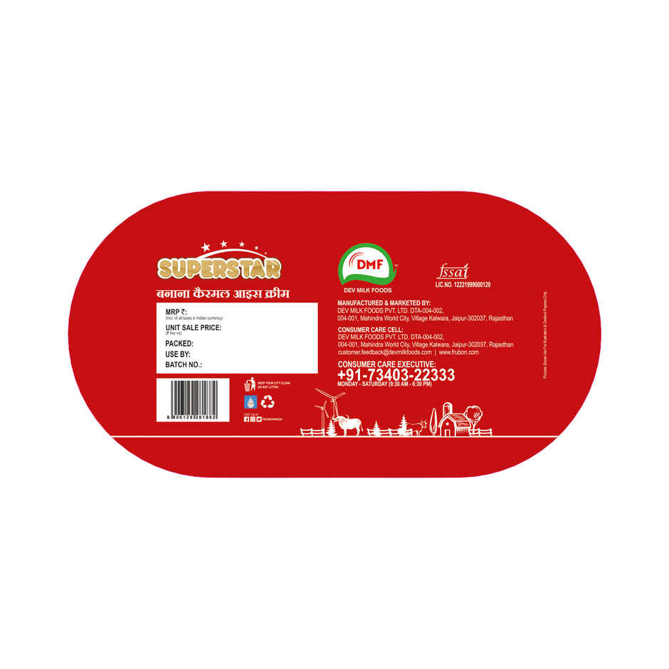 Buy Frubon Banana Caramel Ice Cream Tub Online - Price @ ₹265 | Instant ...