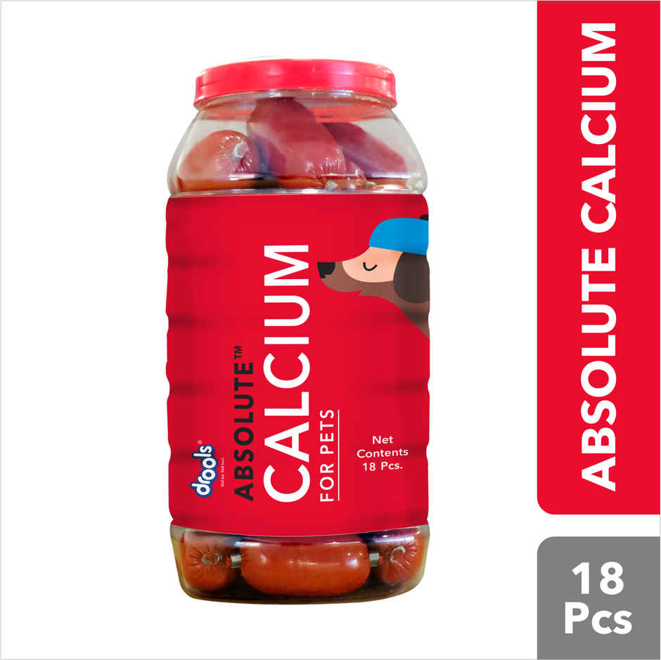 Drools Absolute Calcium Sausage Dog Supplement - Jar - Buy at ₹548 ...
