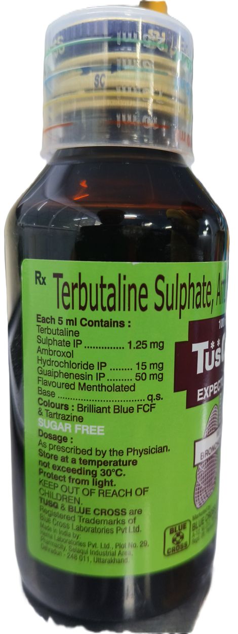 Buy Tusq-X Plus Sugar Free Expectorant Online - Price @ ₹99 | Instant ...