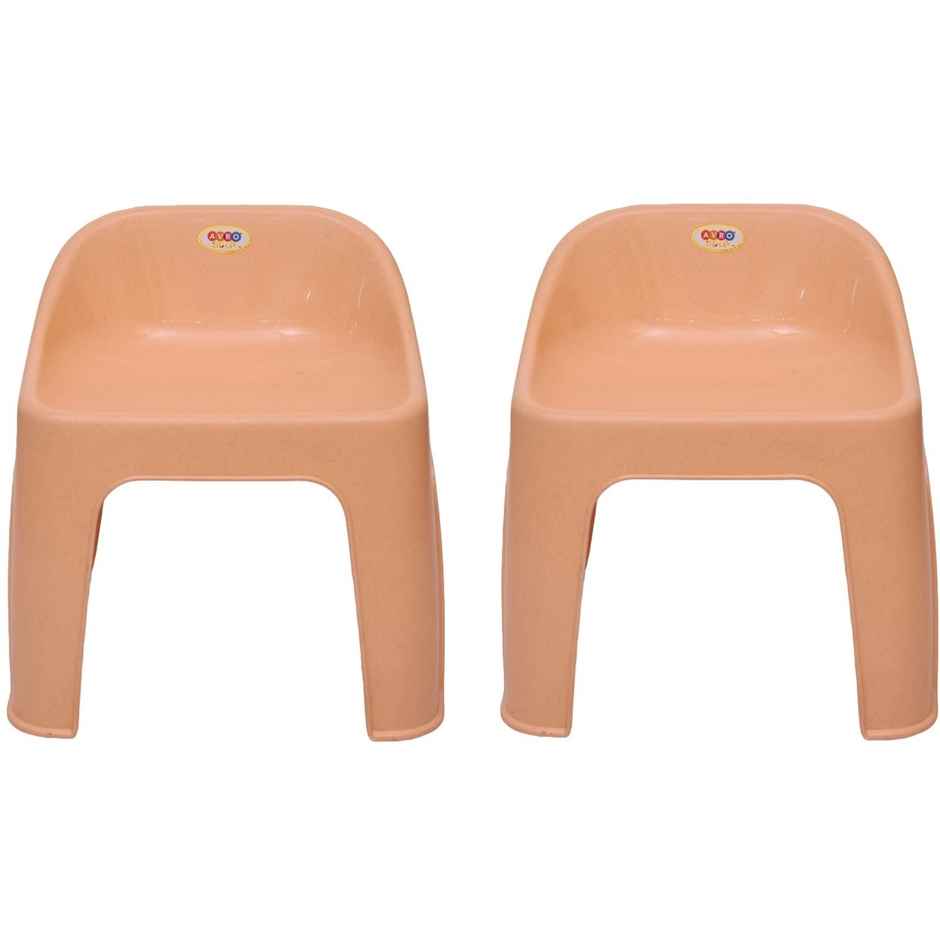 Buy Avro Furniture Rock-Small Sitting Stool with Backrest-Beige- Set of ...
