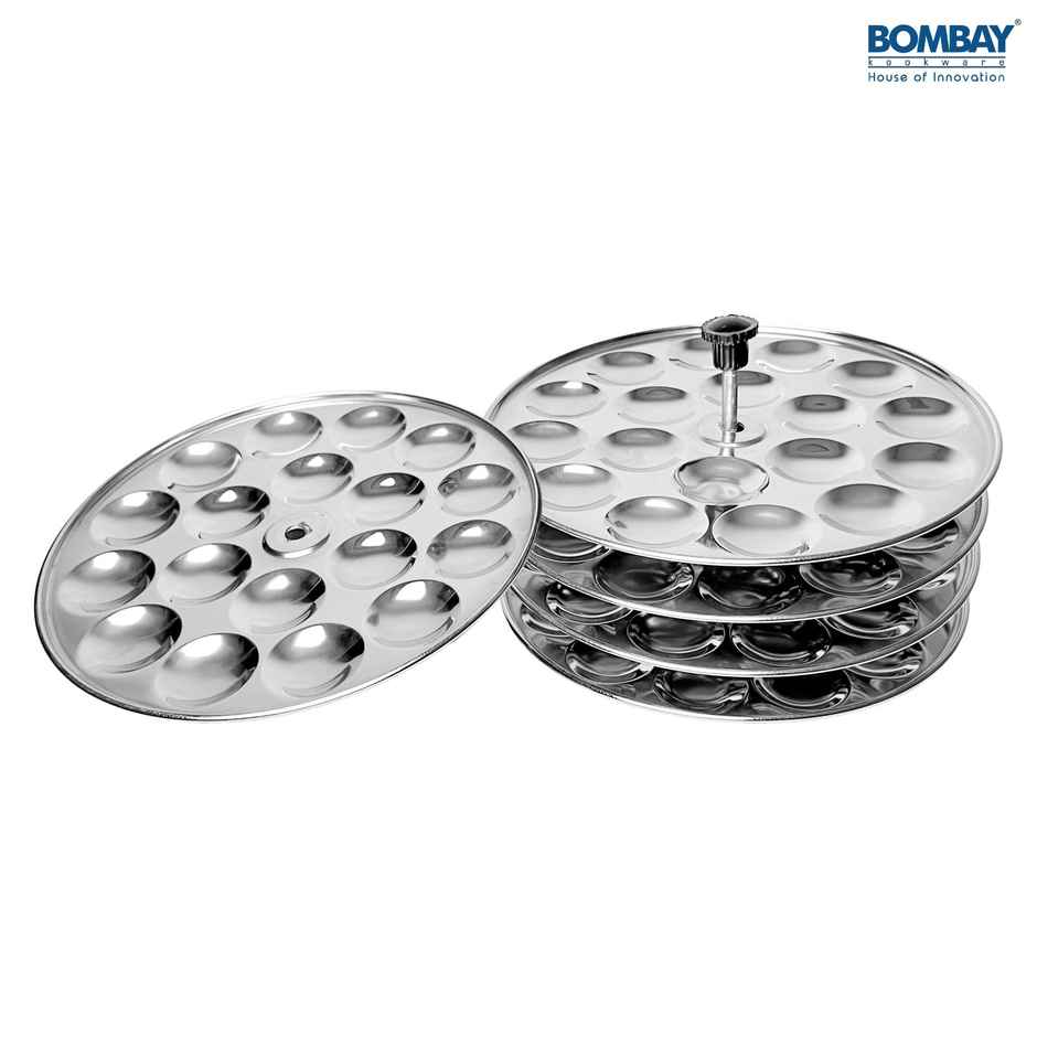 Buy Bombay Kookware Mini Idli Maker | 5 Plate Set for Small-Sized Idlis ...