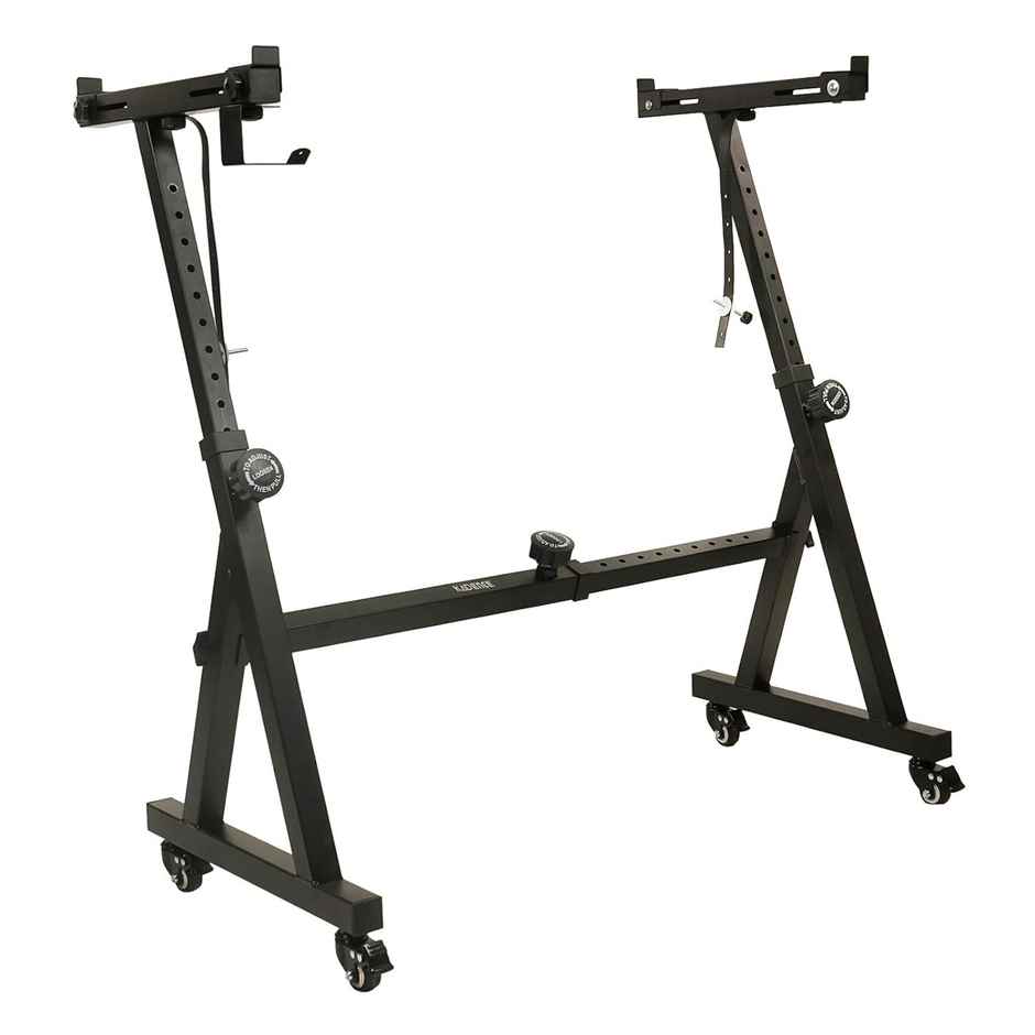 Buy Kadence Keyboard Stand With Wheels - Black Z Style| Portable | Fits 54-88 Key Electric ...